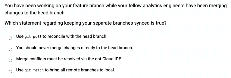 dbt Analytics Engineering Certification Exam